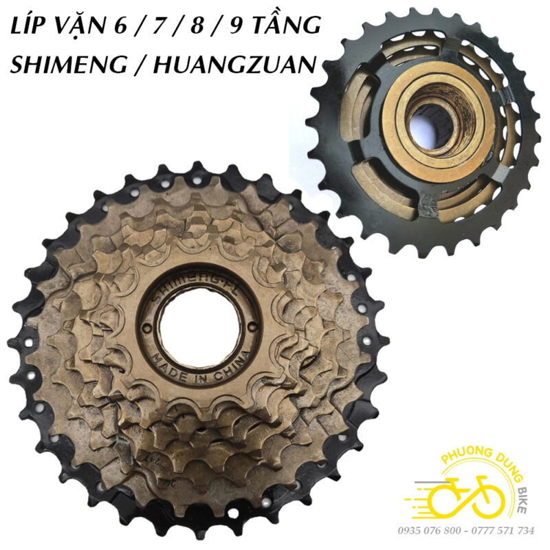 Líp vặn líp 6 7 8 9 tầng xe đạp SHIMENG / HUANGZUAN | Xe đạp Phượng Dũng