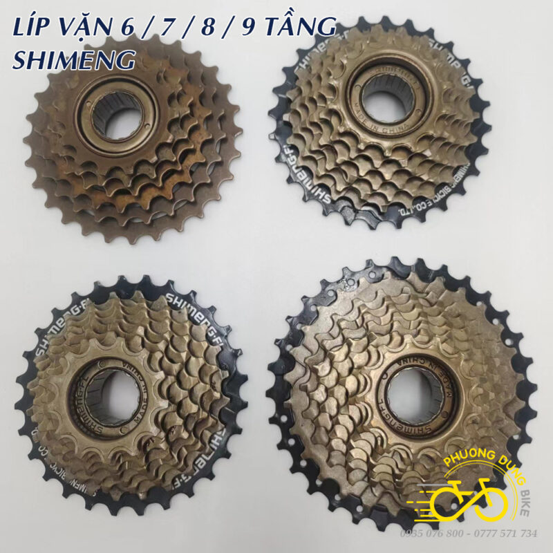Líp vặn líp 6 7 8 9 tầng xe đạp SHIMENG / HUANGZUAN | Xe đạp Phượng Dũng