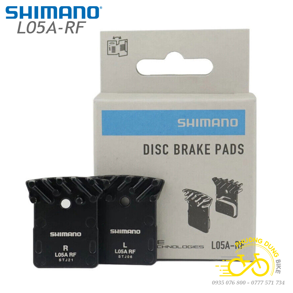 Má phanh xe đạp SHIMANO L05A-RF tản nhiệt - Chính hãng | Xe đạp Phượng Dũng