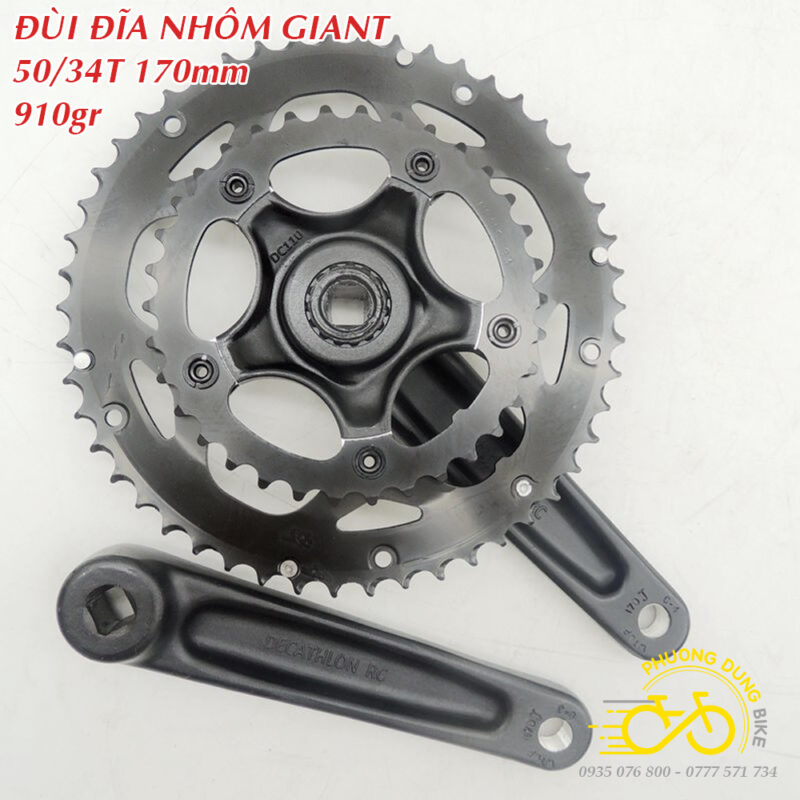 Đùi dĩa (Giò dĩa) nhôm xe đạp 2 Tầng xe đạp GIANT 34-50T | Xe đạp ...