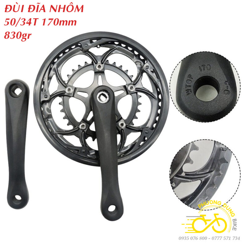 Đùi dĩa (Giò dĩa) nhôm xe đạp 2 Tầng 34-50T (Nhựa chắn xích) | Xe đạp ...