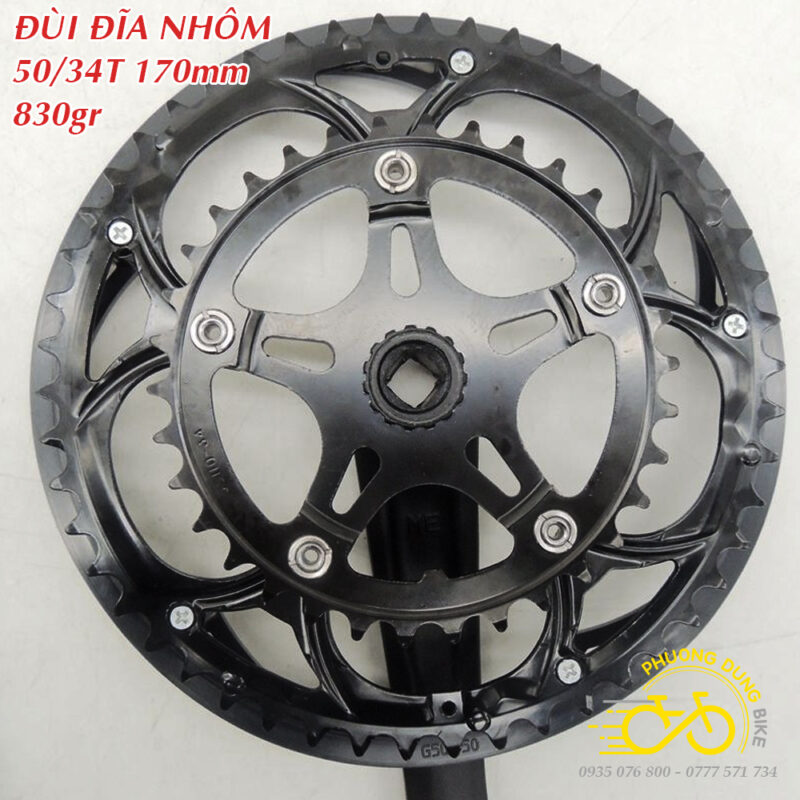 Đùi dĩa (Giò dĩa) nhôm xe đạp 2 Tầng 34-50T (Nhựa chắn xích) | Xe đạp ...