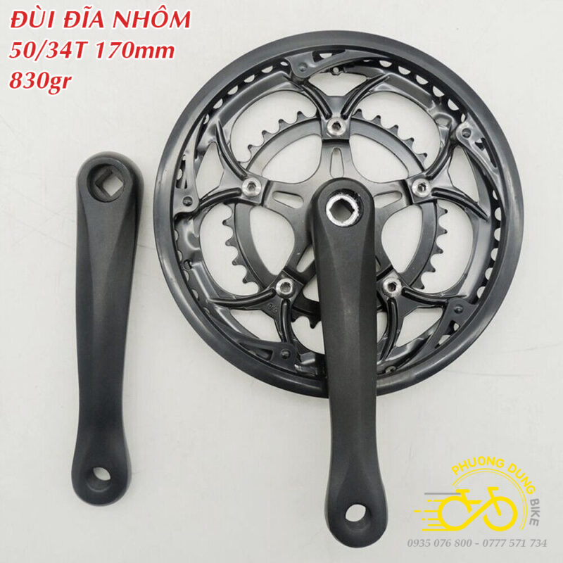 Đùi dĩa (Giò dĩa) nhôm xe đạp 2 Tầng 34-50T (Nhựa chắn xích) | Xe đạp ...