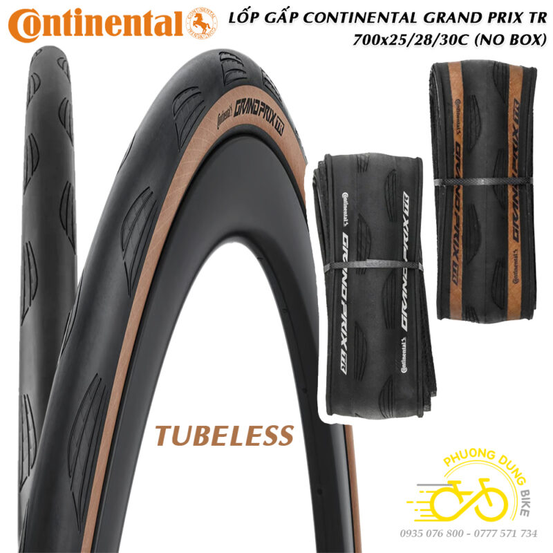 Lốp (Vỏ) gấp xe đạp Continental Grand Prix TR Tubeless 700x28C (No Box ...